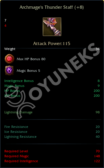 Rise Online World Archmage's Thunder Staff (+8) İlanı Satın Al - 312917