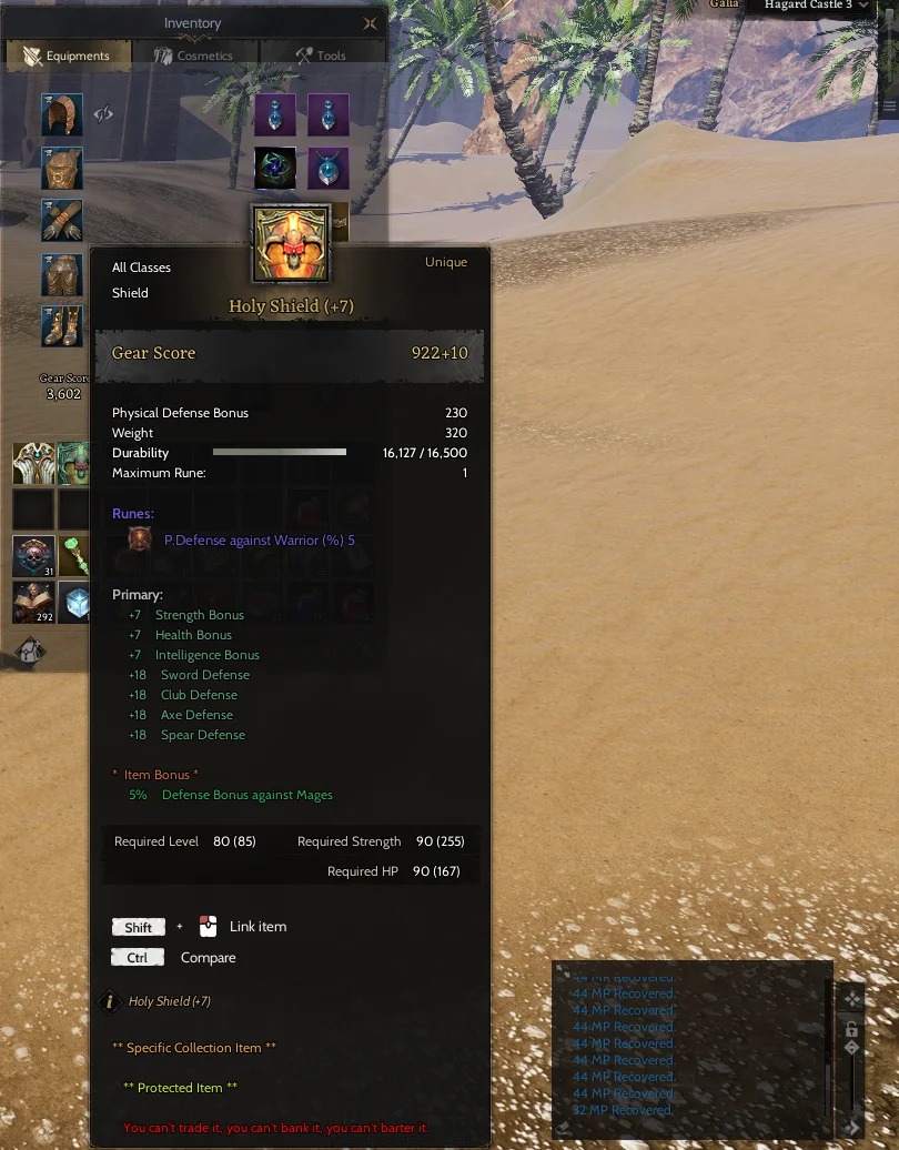 holy sword 8.3 PSY 4 - Ho.Shield 7 Warrior def 5 - relic 20 - 202513 ...