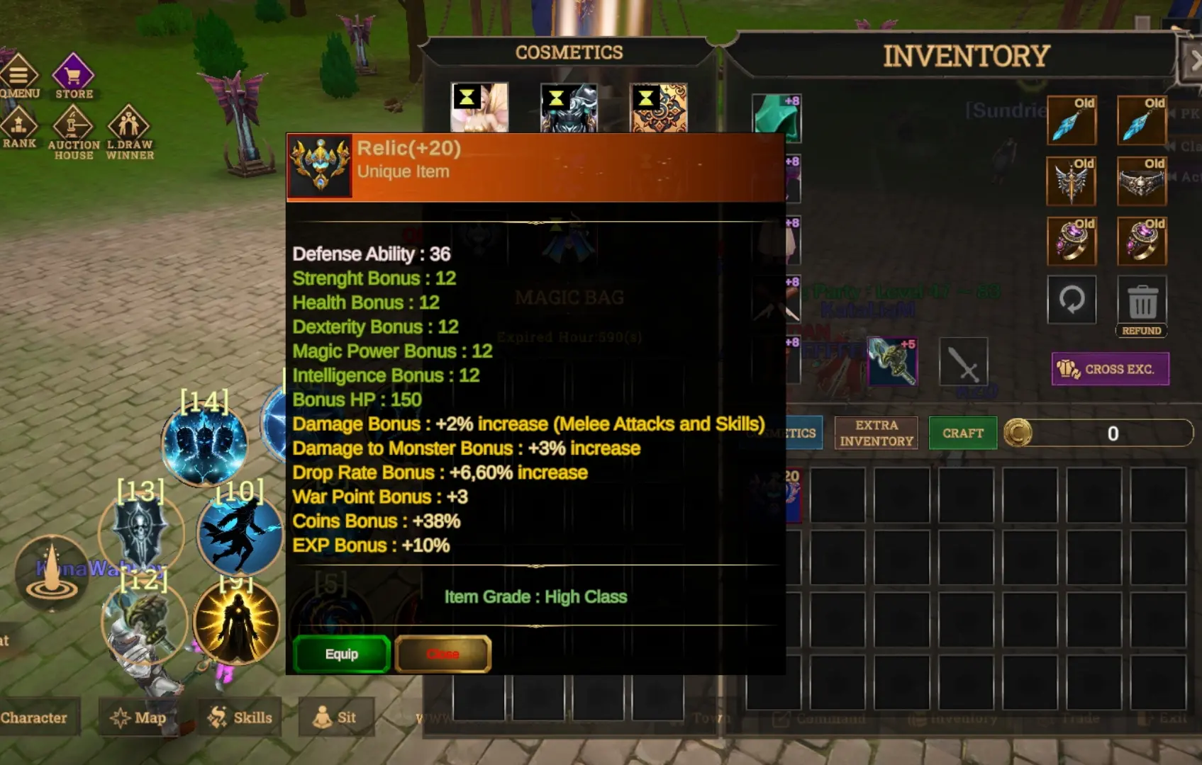 Nowa Online World +20 relic Full BP OLAY FİYAT YARISINA! İlanı Satın Al ...